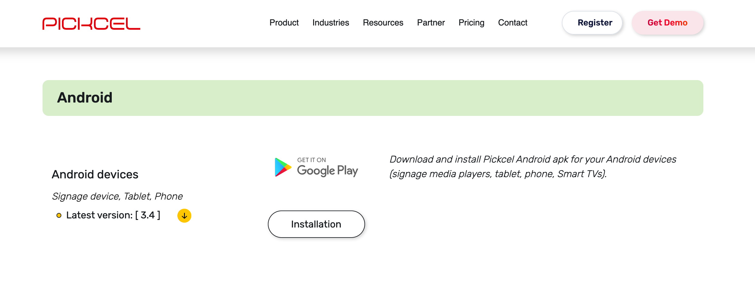 How to install the Pickcel digital signage on an Android device from ...