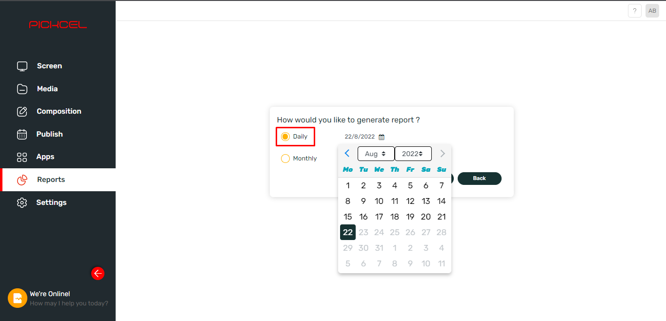 How to check media playback report in Pickcel Digital Signage?